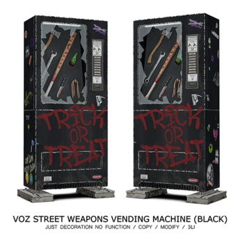 Second Life Marketplace - [VOZ] Street Weapons Vending Machine (Black)